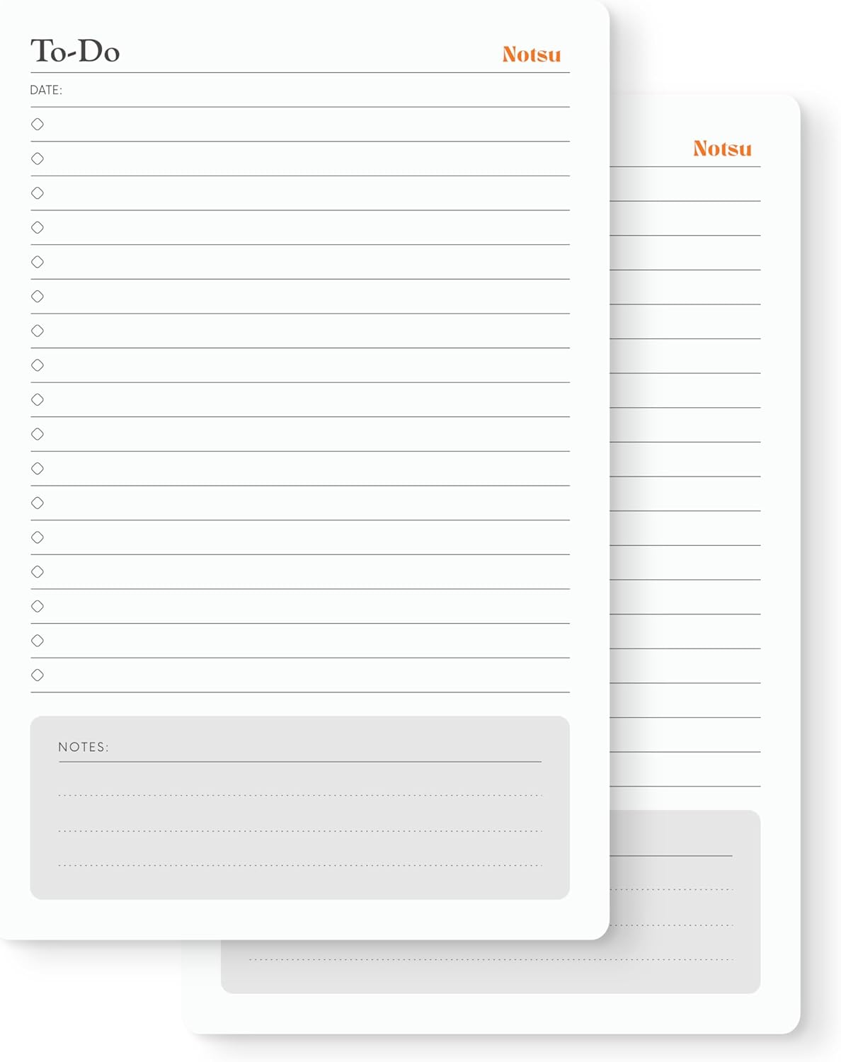 To Do List Notepads (Pack of 2) – Notsu
