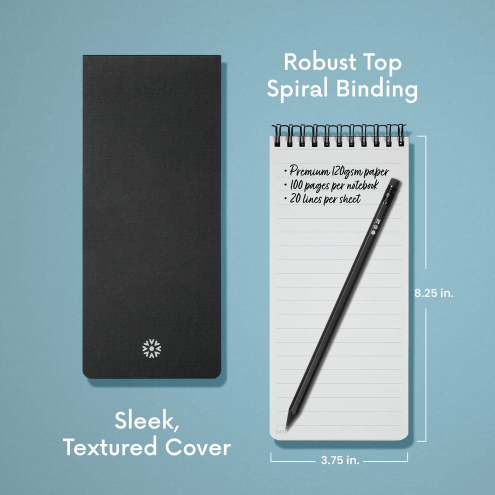 Reporter's Notebook Pack of 2 | Professional Spiral Notebooks – Notsu